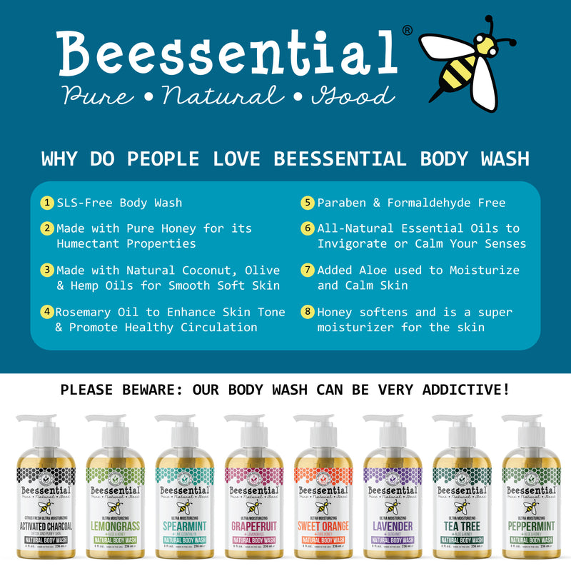 Peppermint Body Wash with All Natural Essential Oils